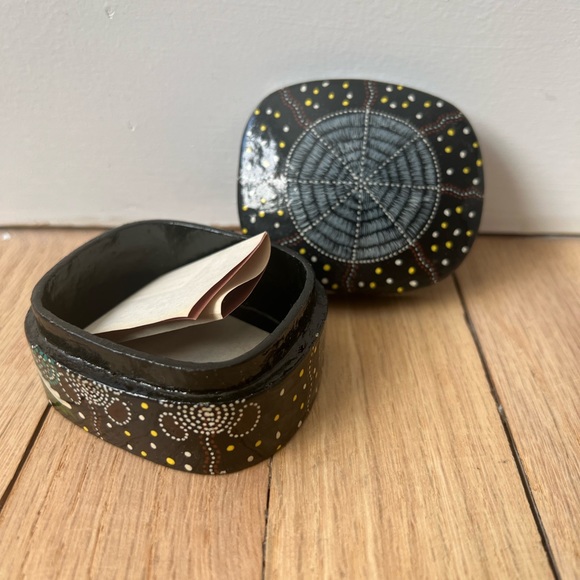 Accents | Australian Indigenous Paper Mache Decorative Box | Poshmark